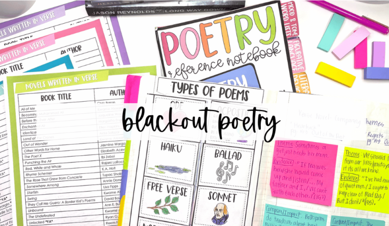 8 Activities for Teaching Poetry in Middle School - The Hungry Teacher