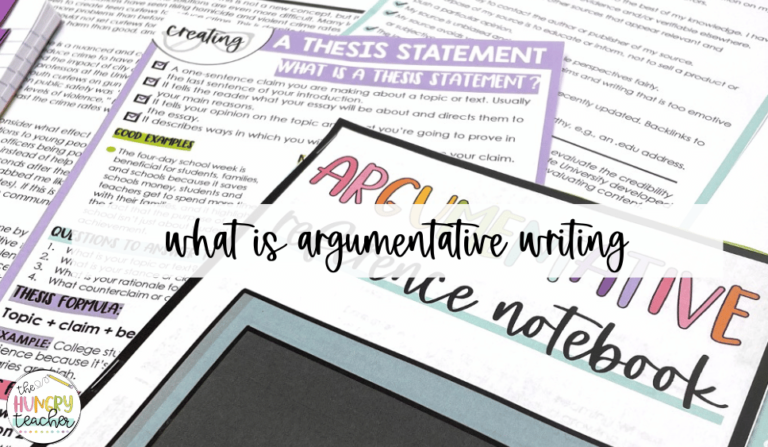 Teaching Argumentative Writing in Middle School ELA: Part One - The ...