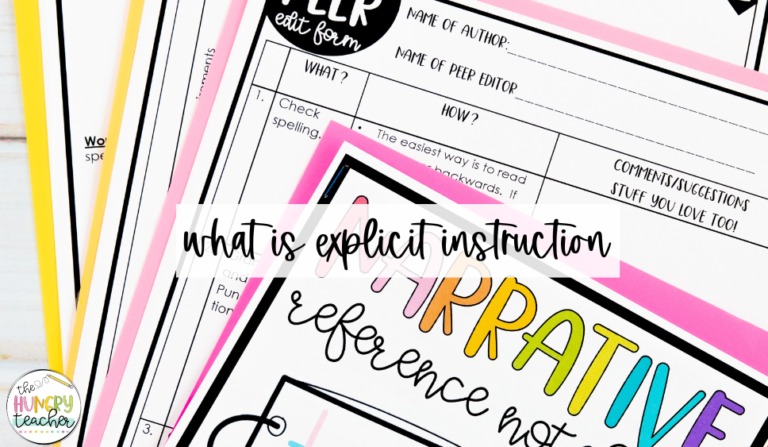 How to Explicitly Teach Elements of Narrative Writing - The Hungry Teacher