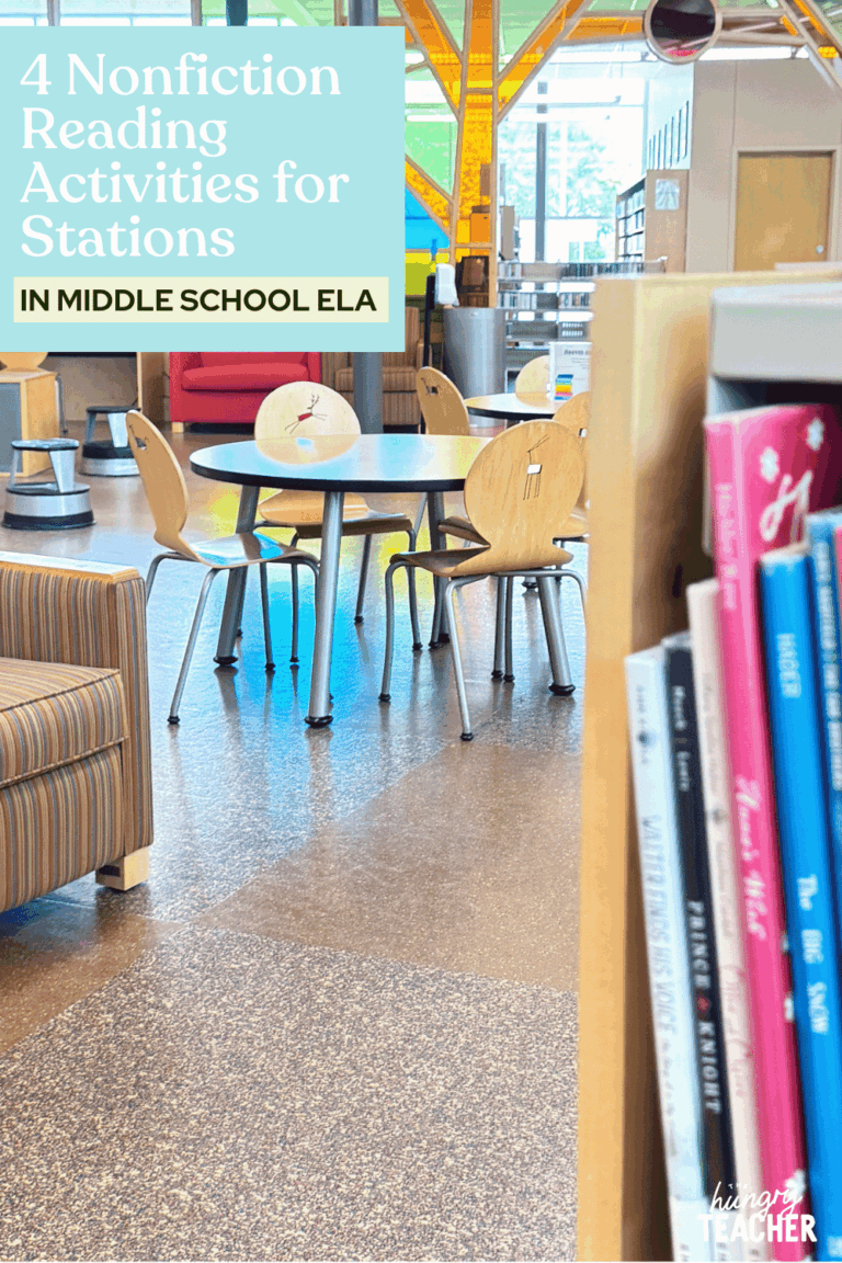 4 Nonfiction Reading Activities for Stations - The Hungry Teacher