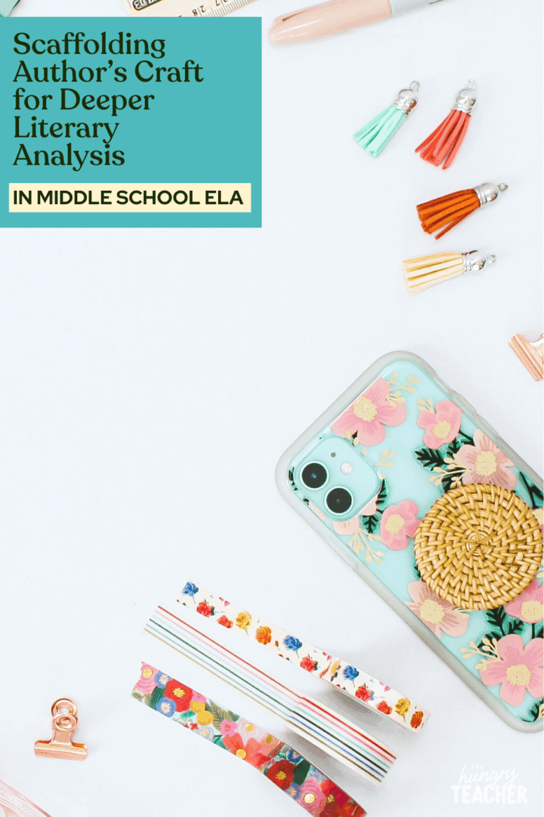 Scaffolding Author’s Craft for Deeper Literary Analysis - The Hungry ...