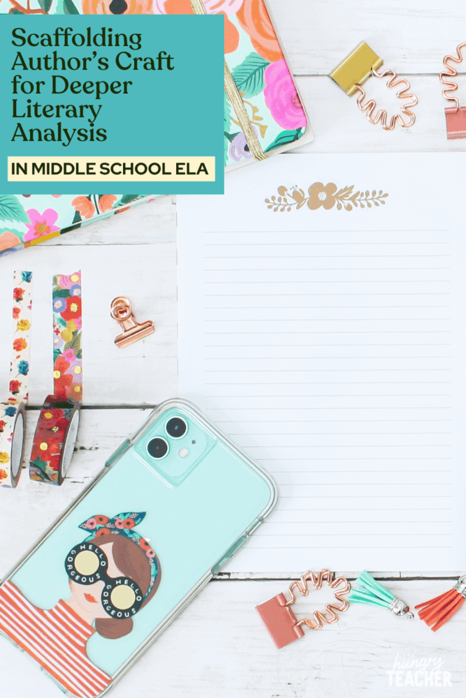 Scaffolding Author’s Craft for Deeper Literary Analysis - The Hungry ...